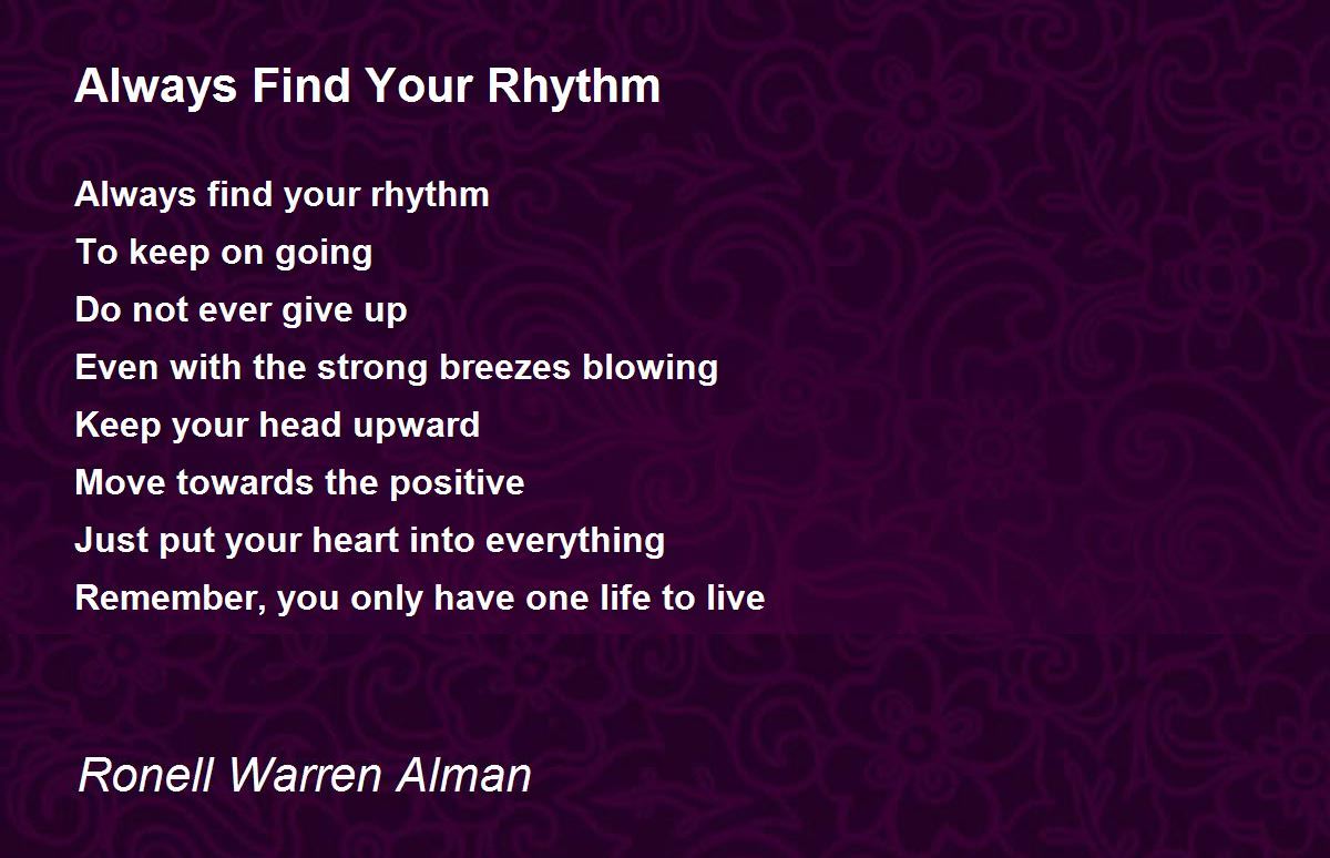Rhythm And Poetry Quotes