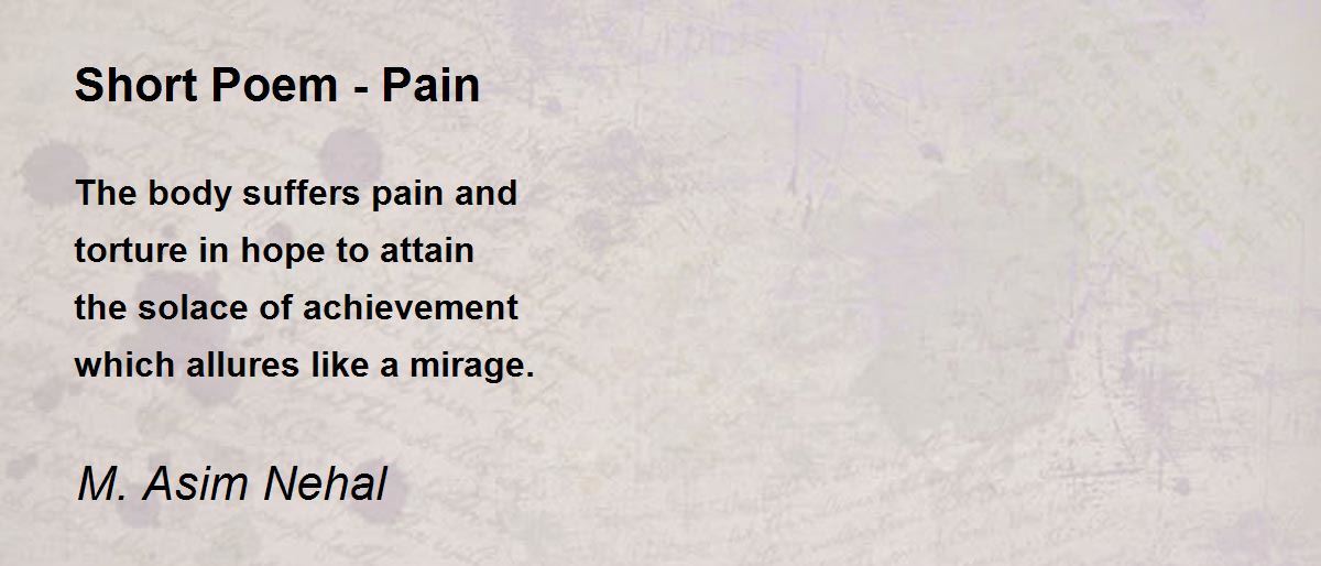 Small Pain In His Chest Poem at Adelina Thompson blog