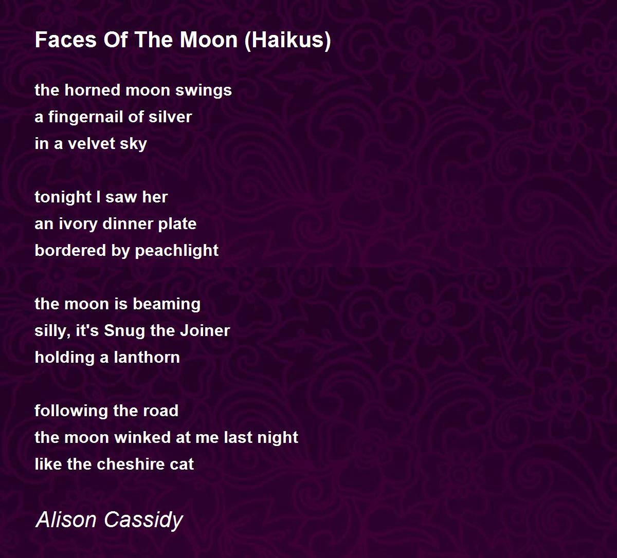 Haiku Poems About The Moon