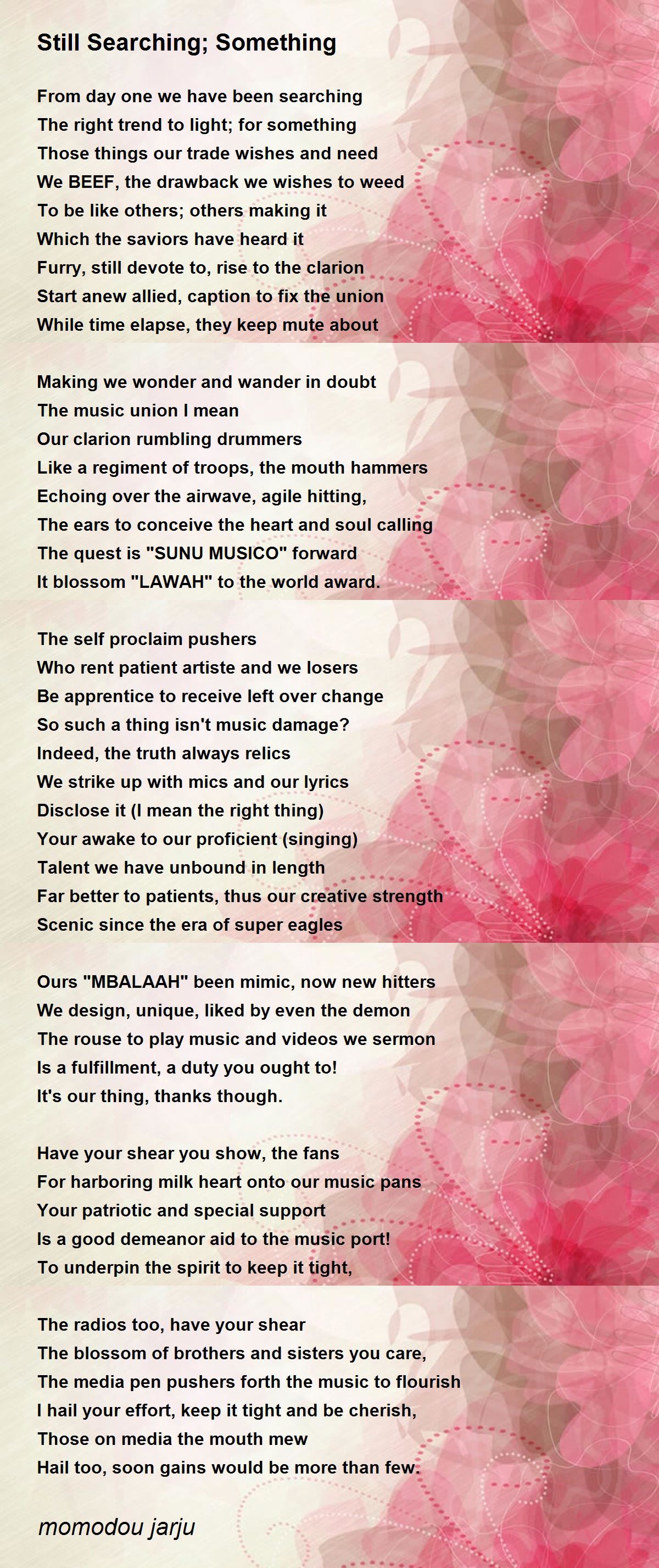 Still Searching Quotes