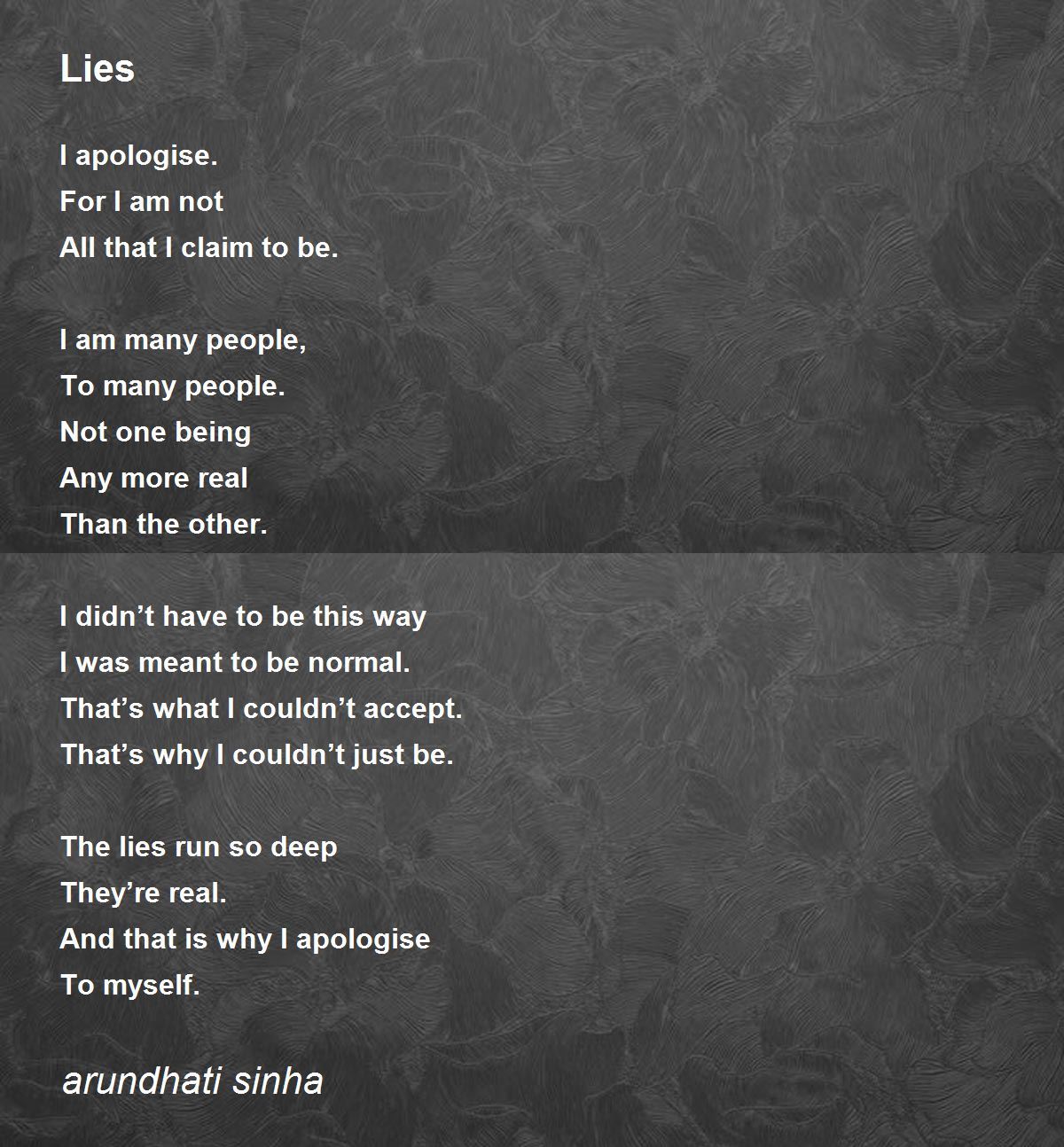 Lie Poems Quotes