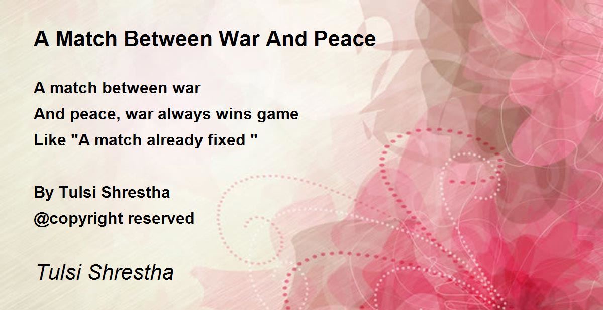 War And Peace Poem