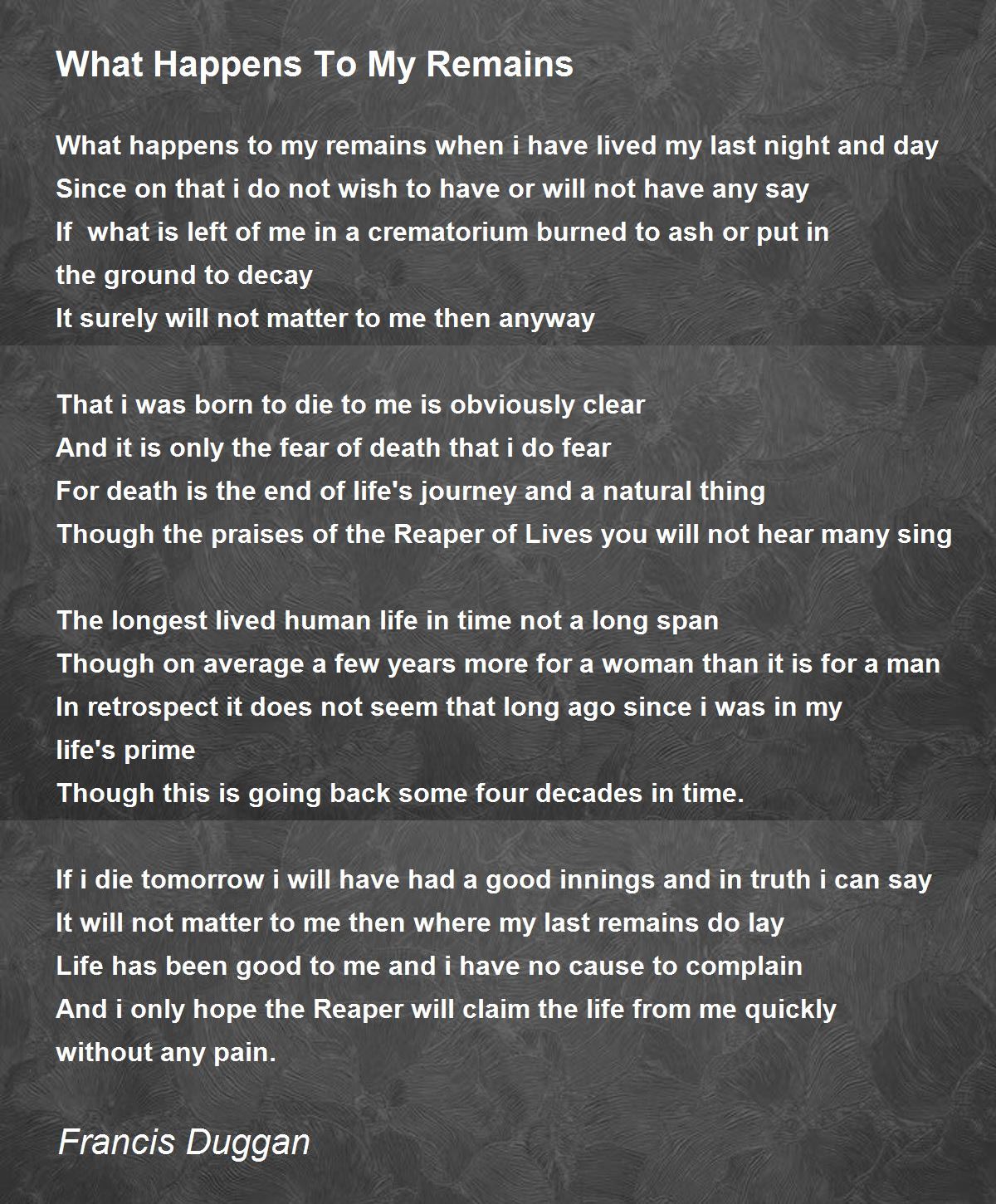 What Happens In The Poem Remains at Travis Castro blog