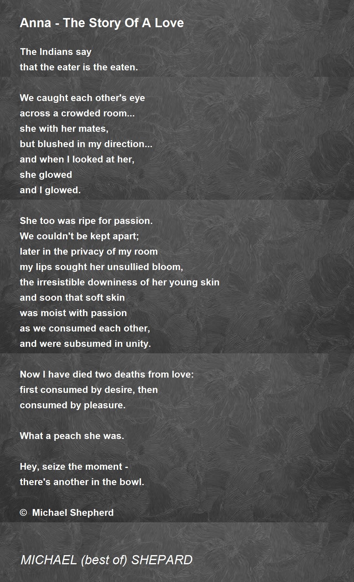 Anna - The Story Of A Love by MICHAEL (best of) SHEPARD - Anna - The ...