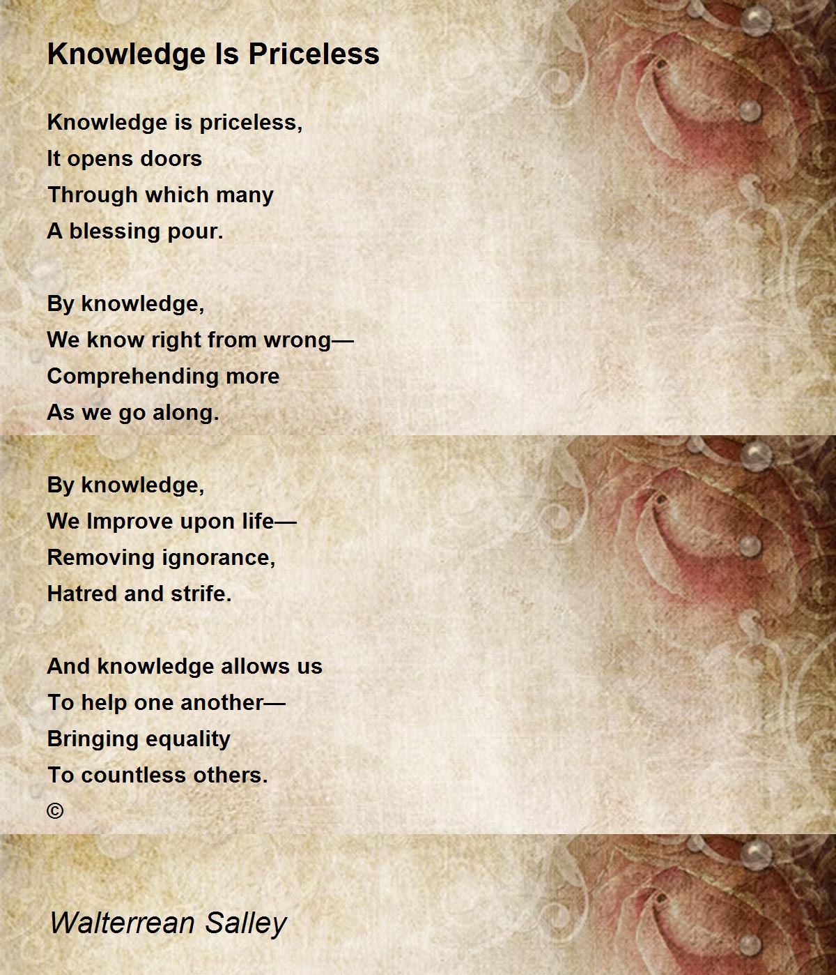 Knowledge Poems Quotes