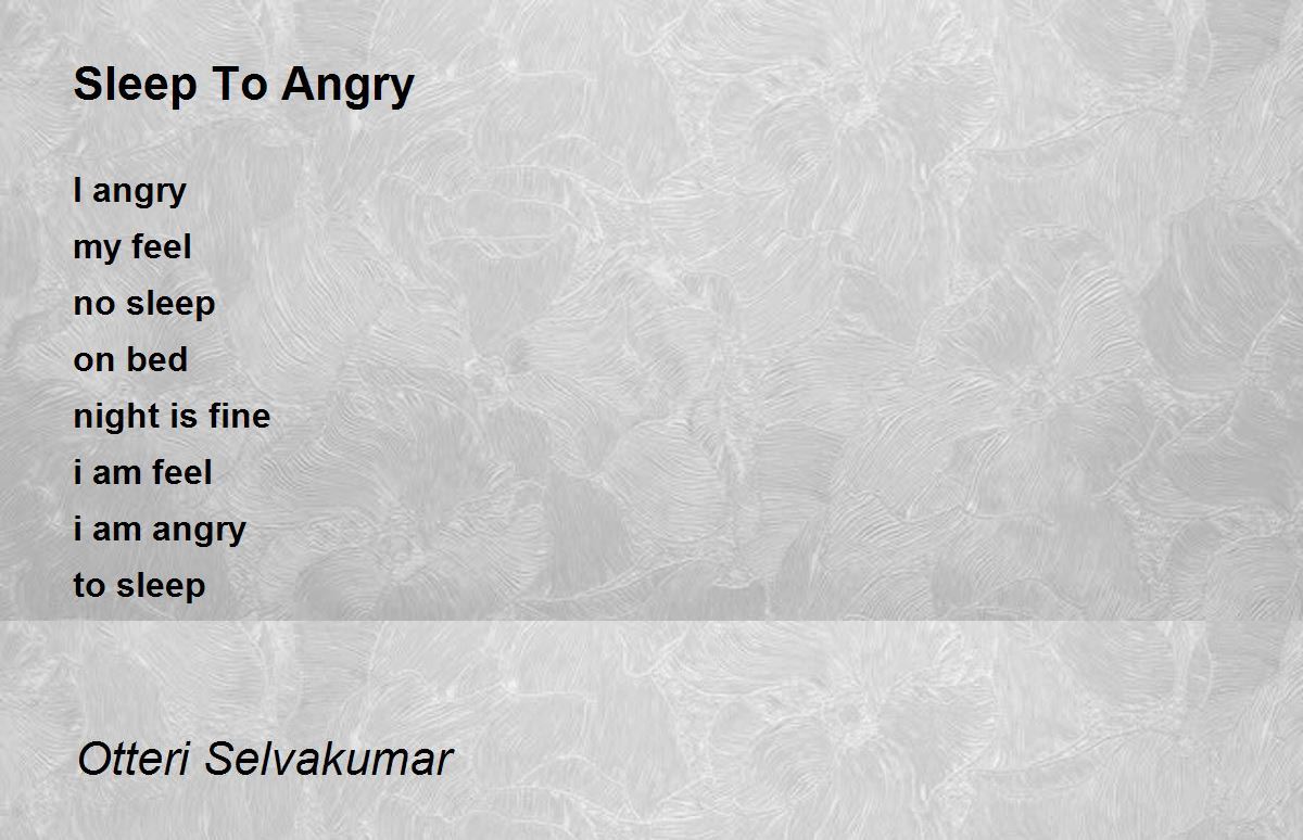 Sleeping Angry Quotes