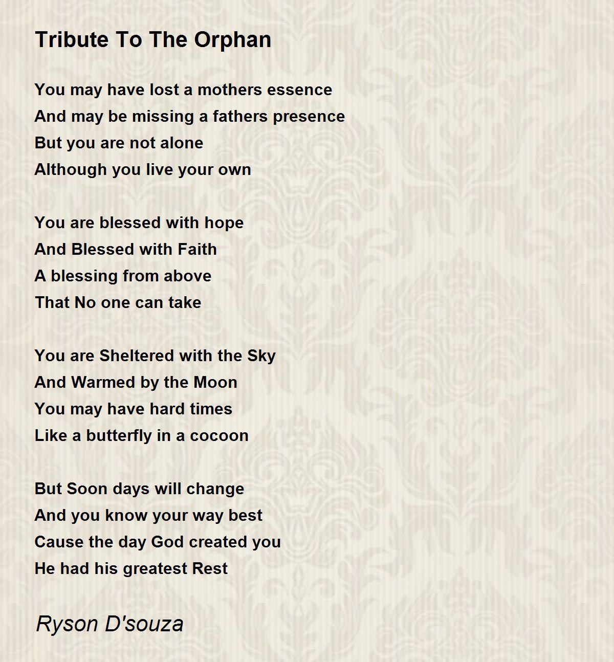 Orphan Poems Quotes