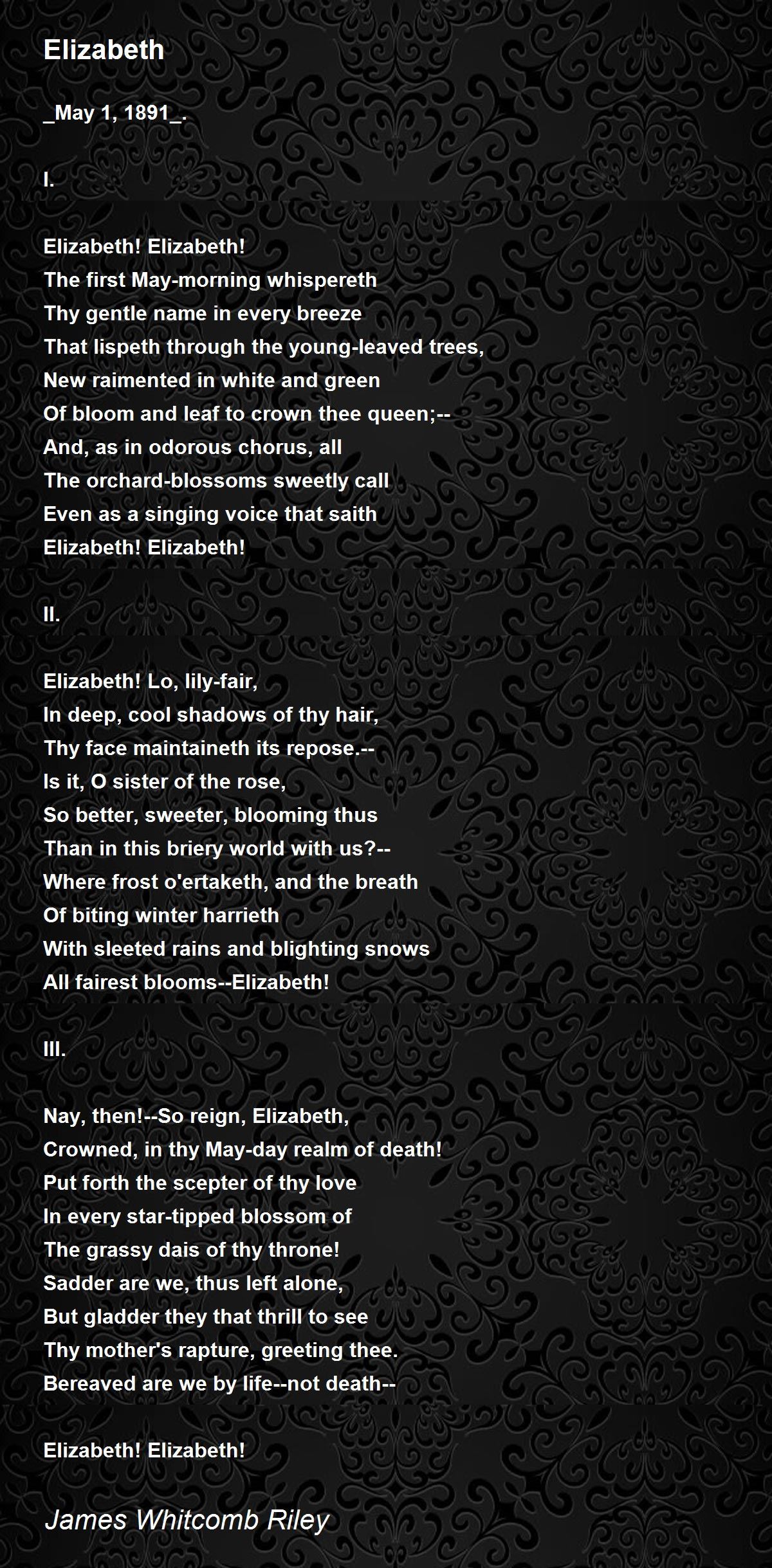 17 elizabethan poetry