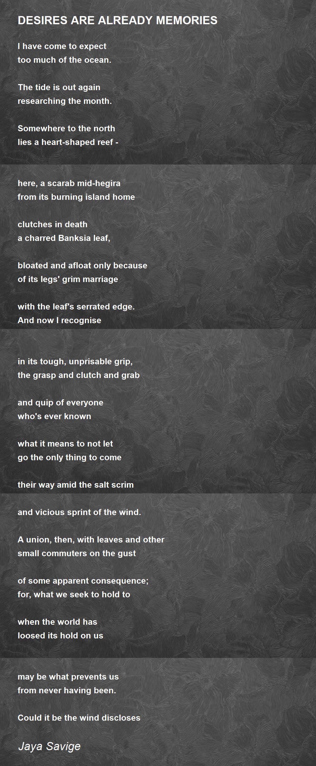Manifest Your Desires Poem