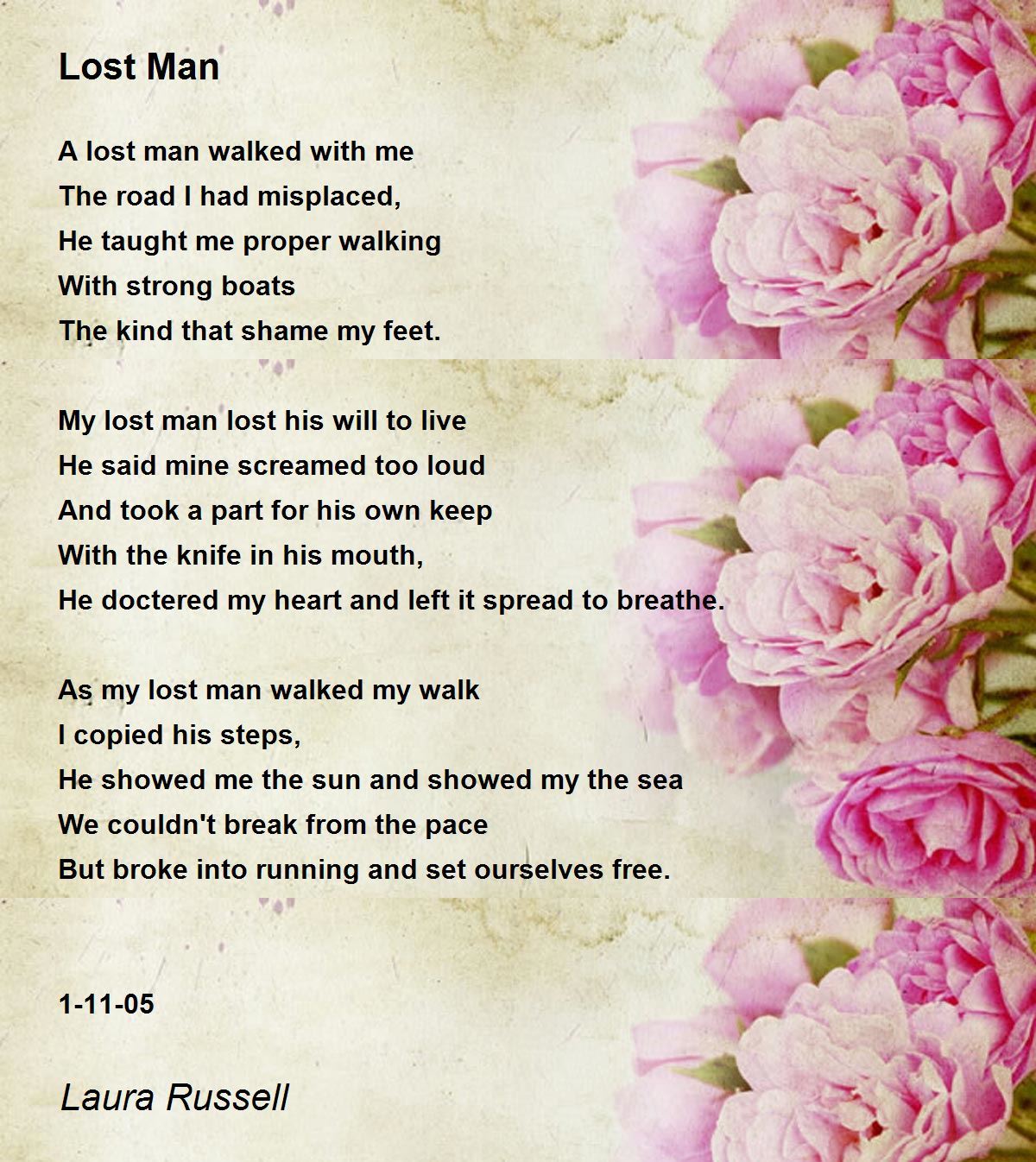 Lost Man by Laura Russell - Lost Man Poem