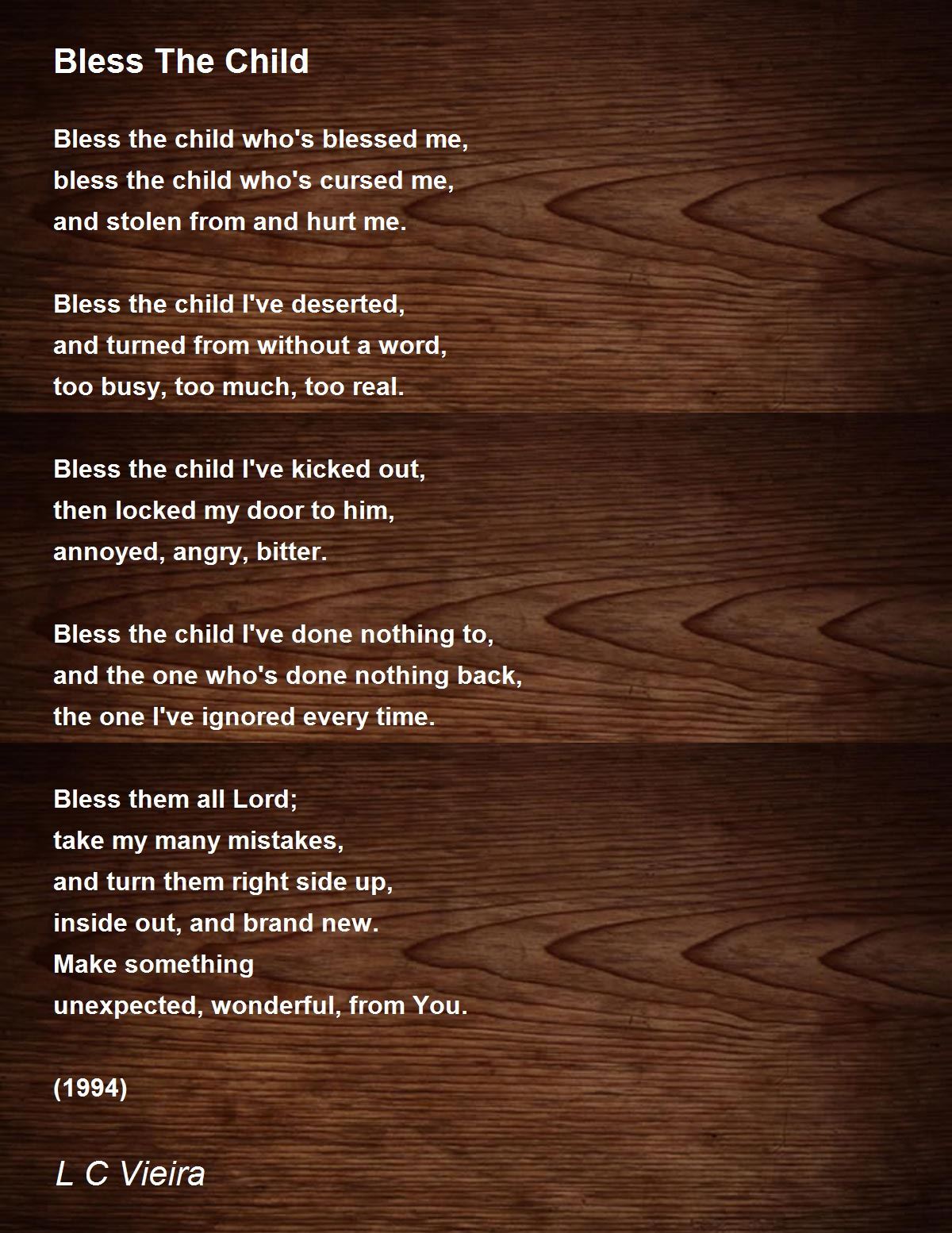 Bless Child Quotes