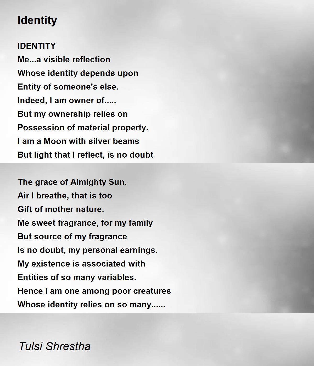 Identity - Identity Poem by Tulsi Shrestha