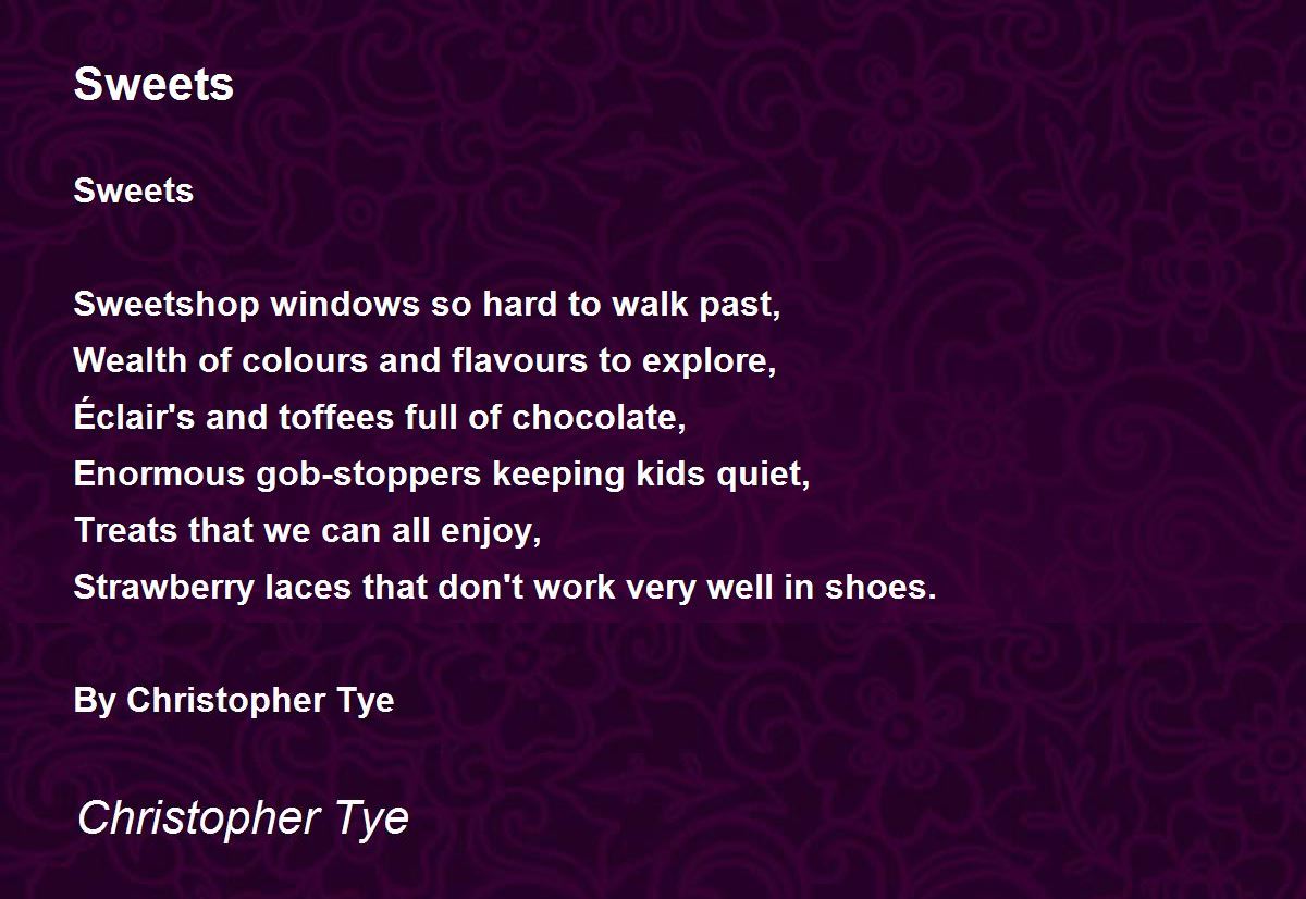 Sweet Treat Poem