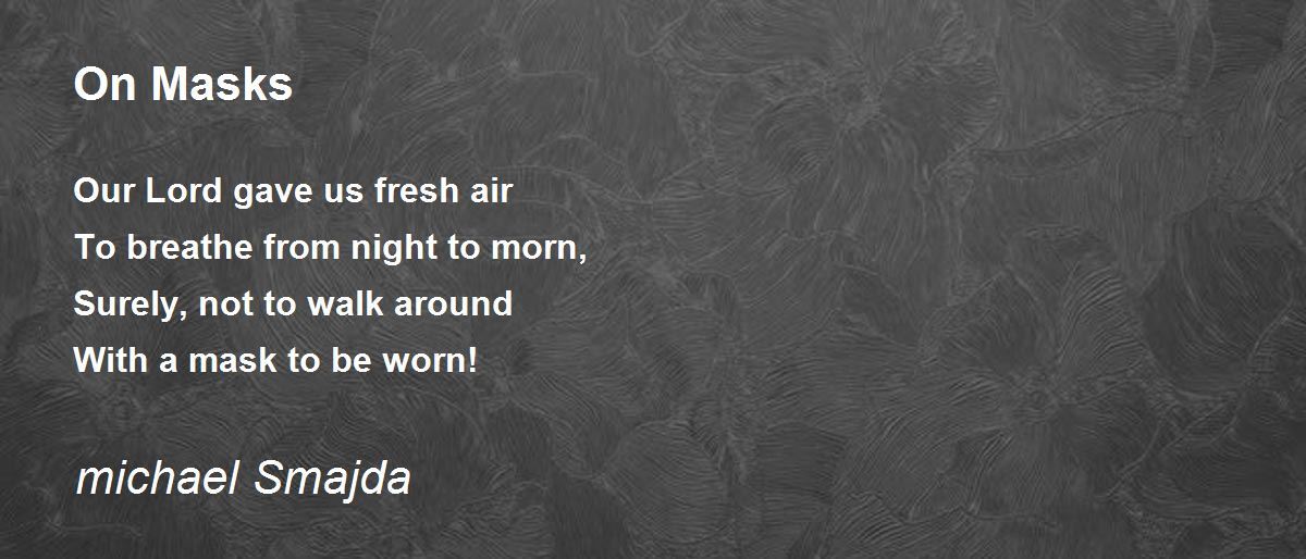 Mask Poem Definition at Megan Blackmon blog