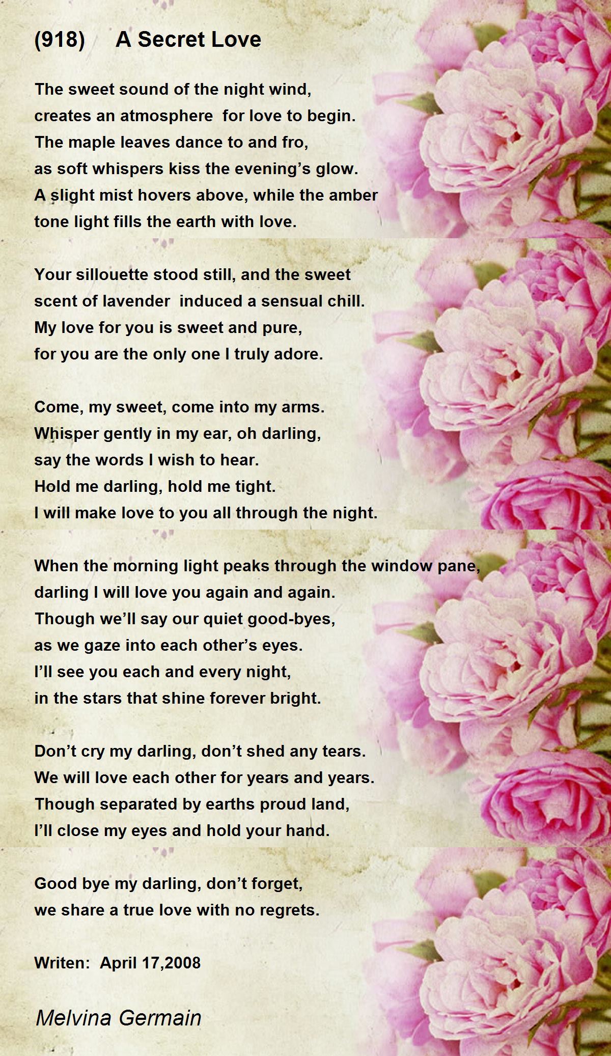 Love Poems For Secret Lovers