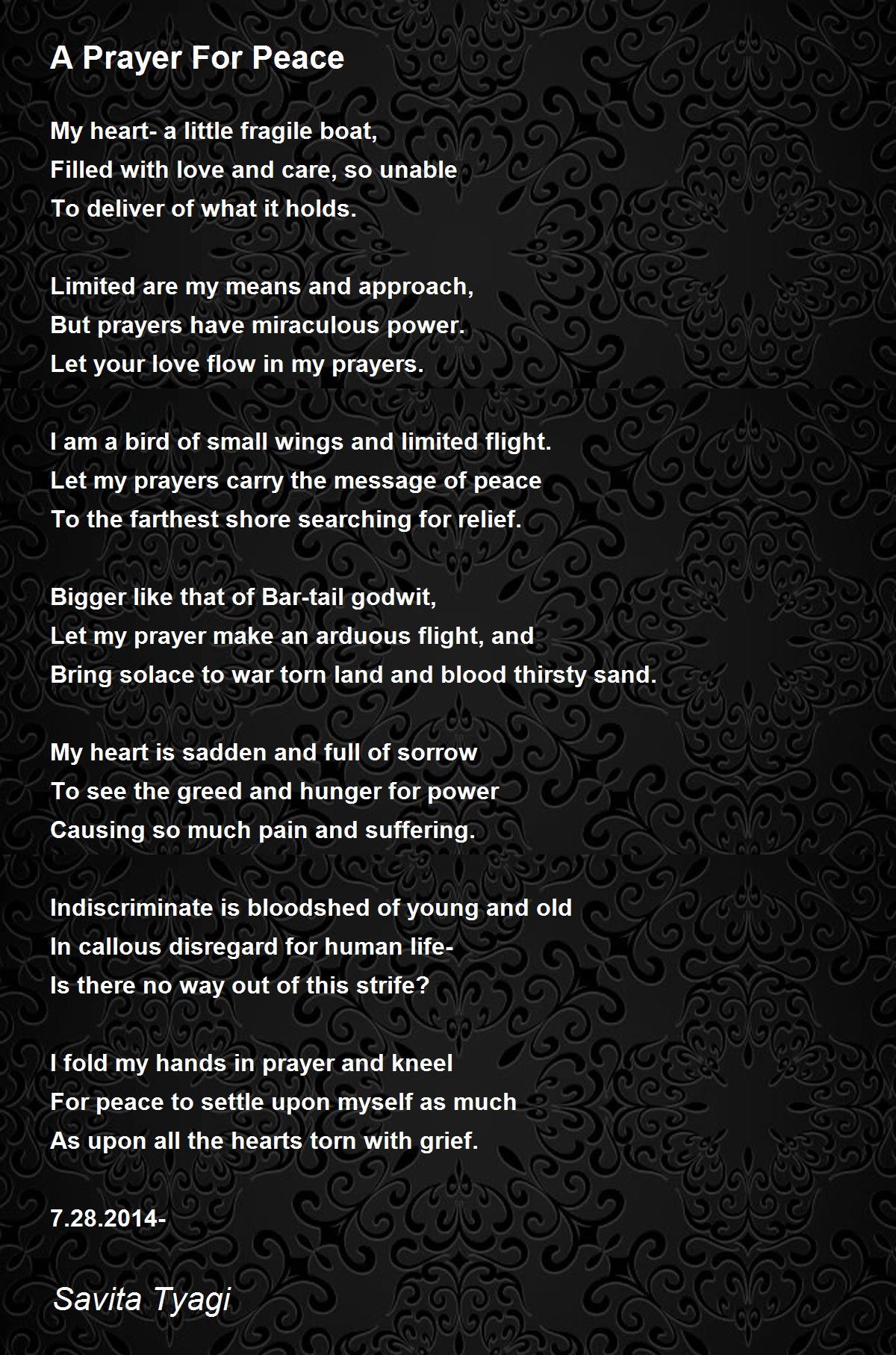 Prayers For Peace