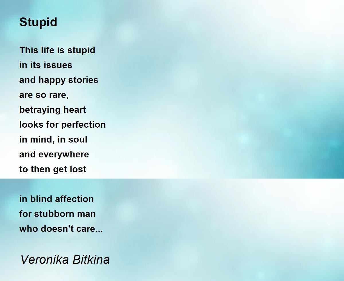 Stupid Poems