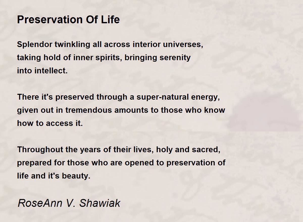Life Preservation Quotes