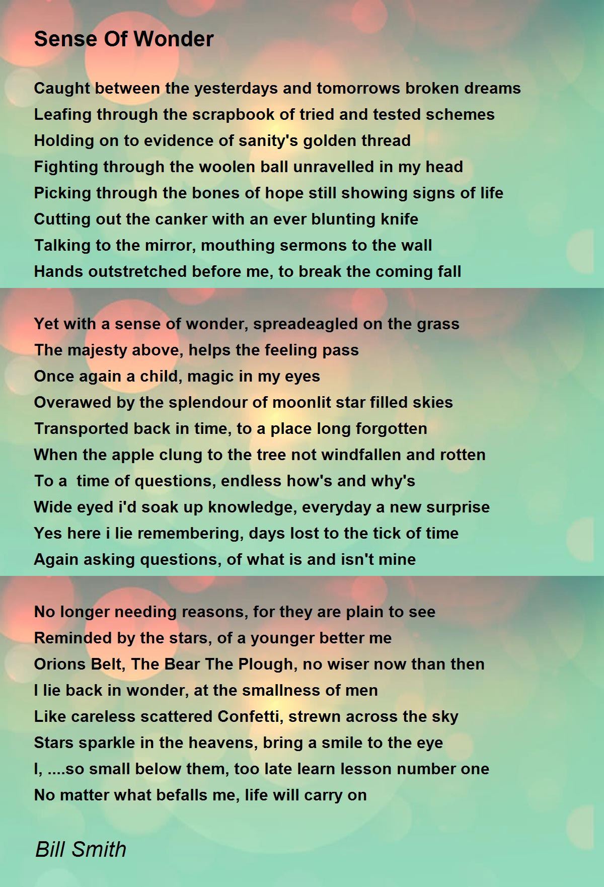 Sense Of Wonder Quote