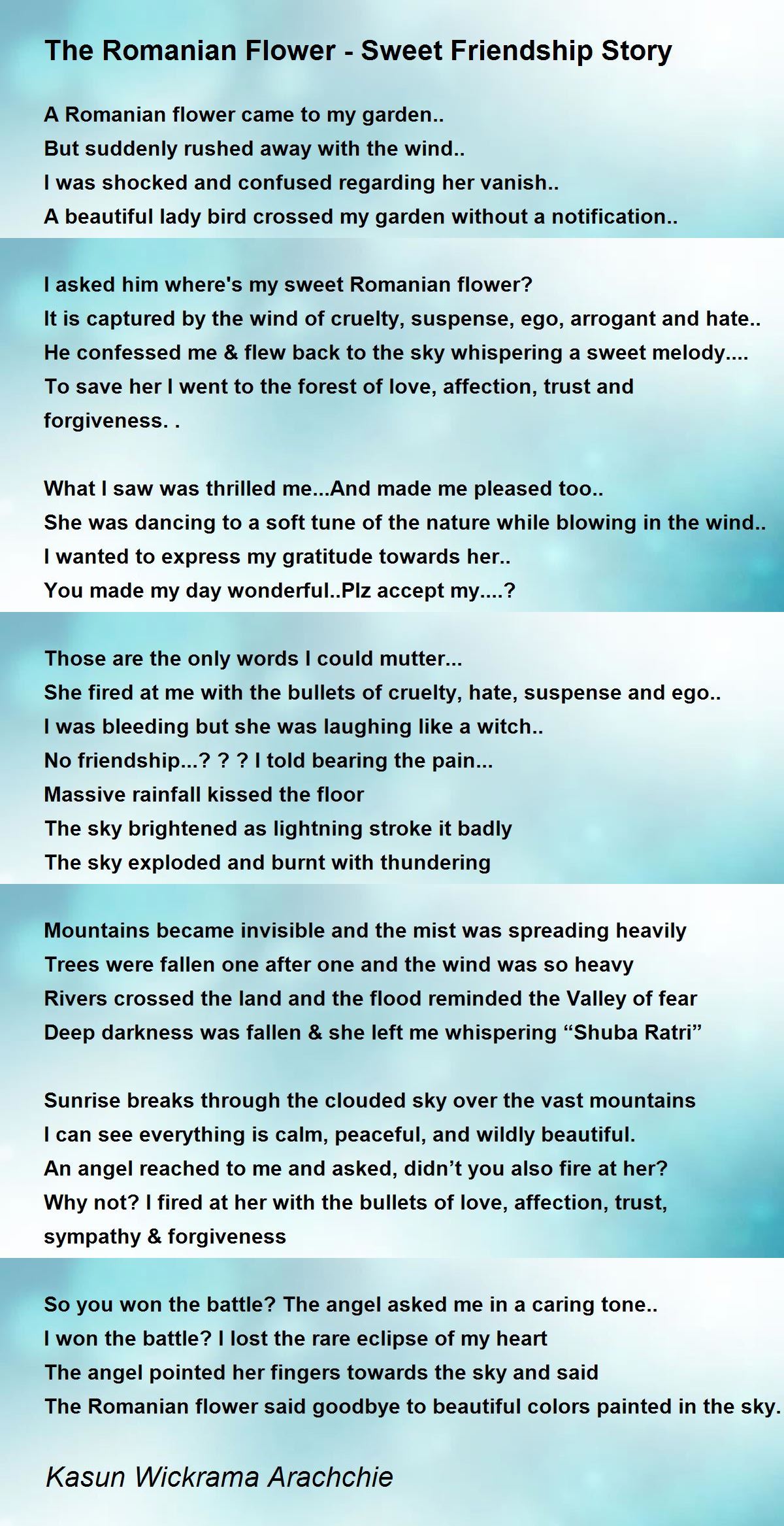 The Romanian Flower - Sweet Friendship Story - The Romanian Flower ...