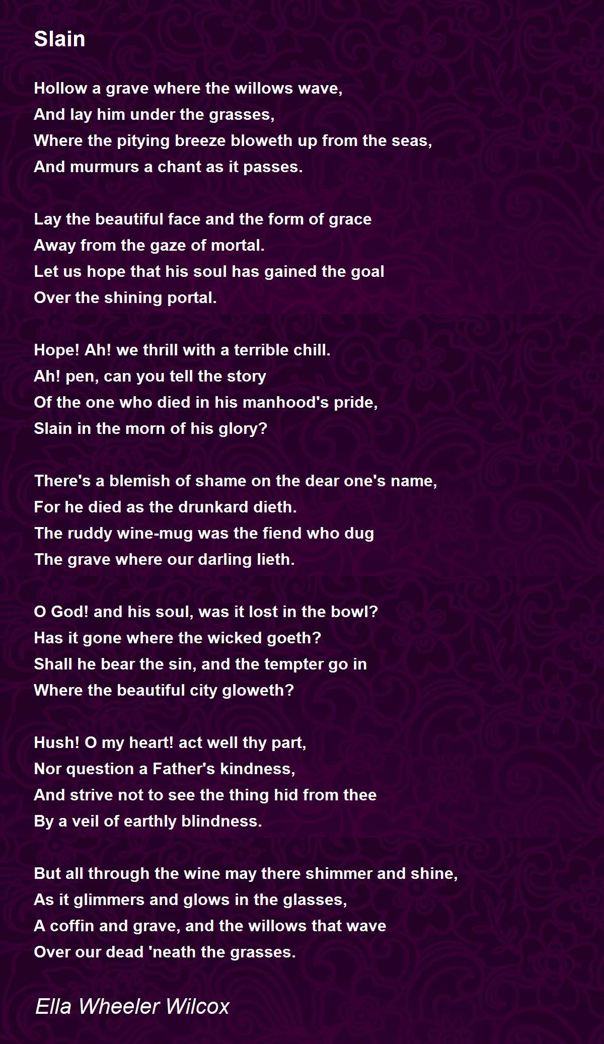 Karma Poem By Ella Wheeler Wilcox Poem Hunter