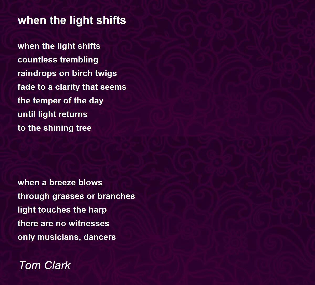 What Does Shifts Mean In Poems at Gemma Adcock blog