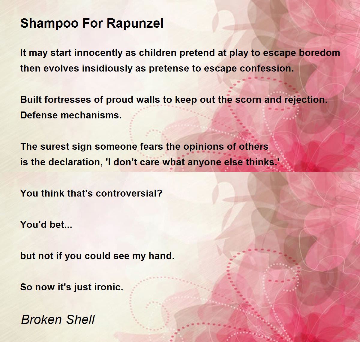 Shampoo Conditioner Poem at Brian Christensen blog