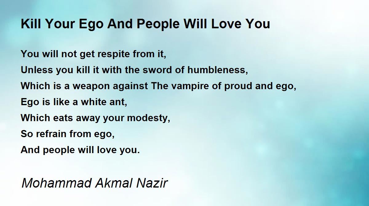 Ego Kills Love Quotes