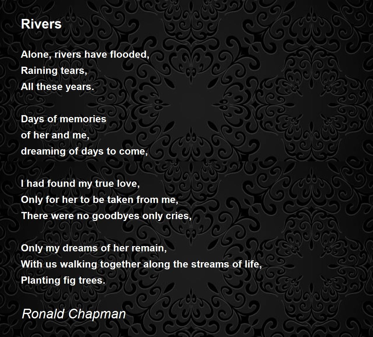 Rivers - Rivers Poem by Ronald Chapman