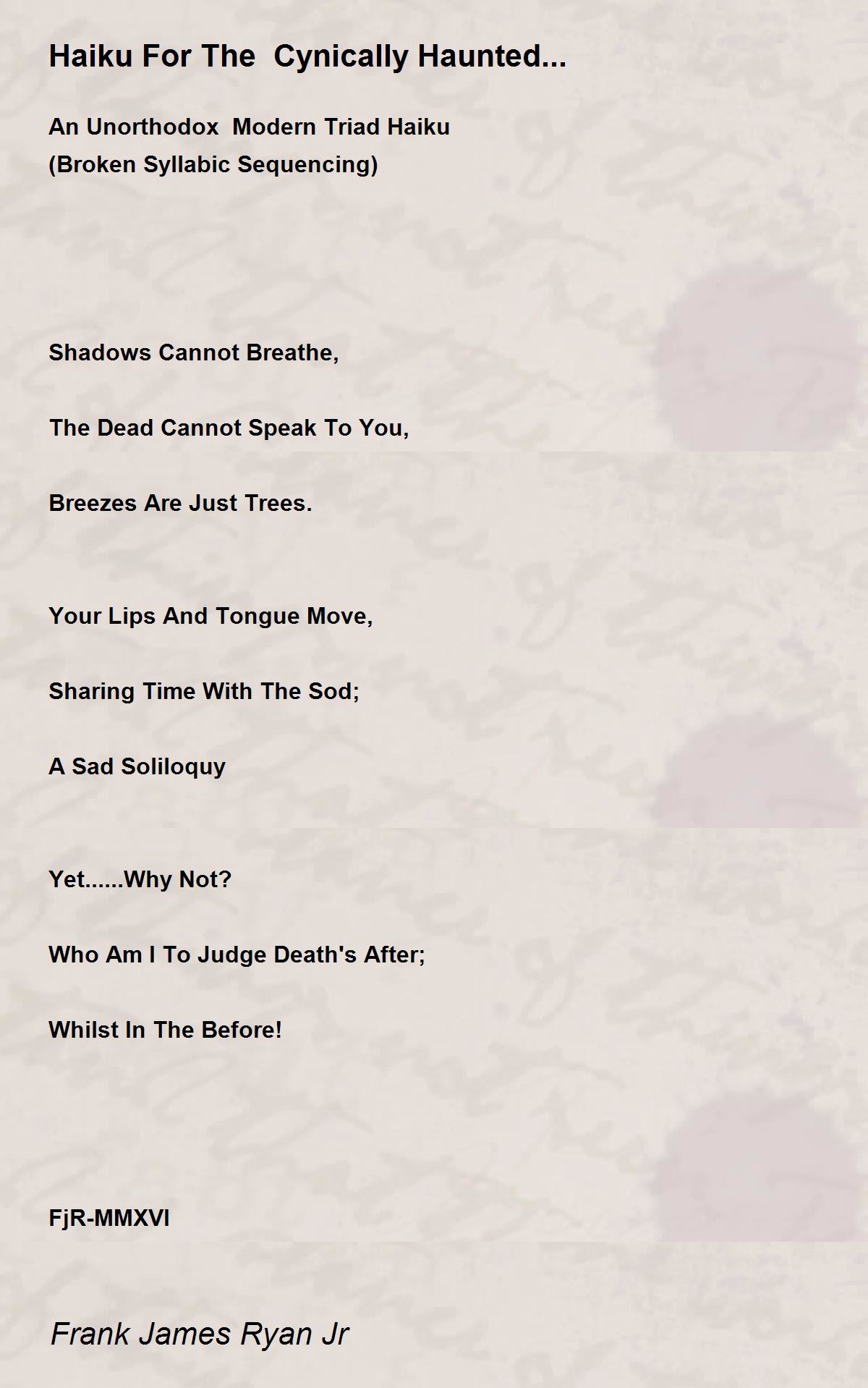 Friendly Monster Haiku Poems