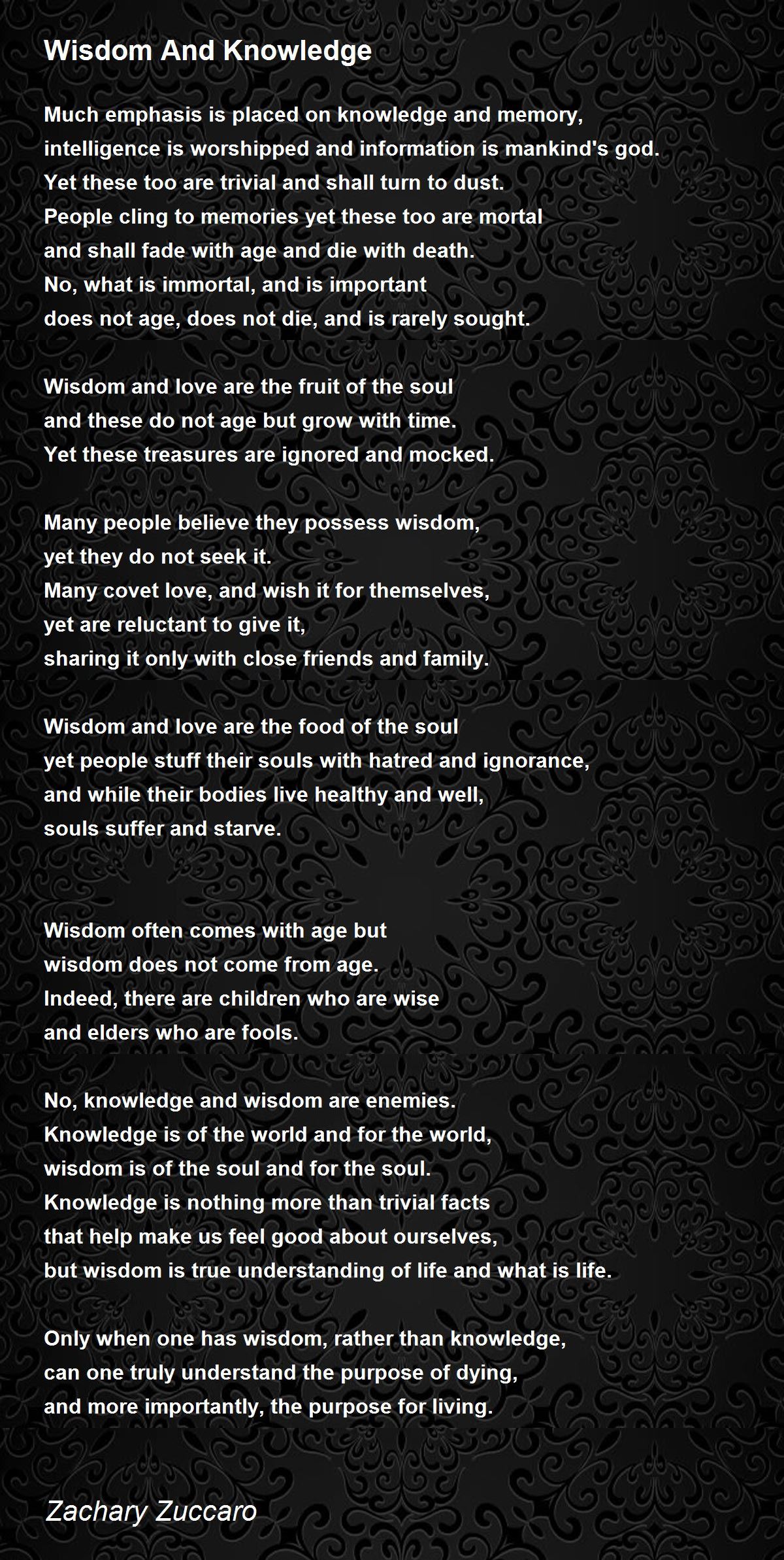 Wisdom Poems