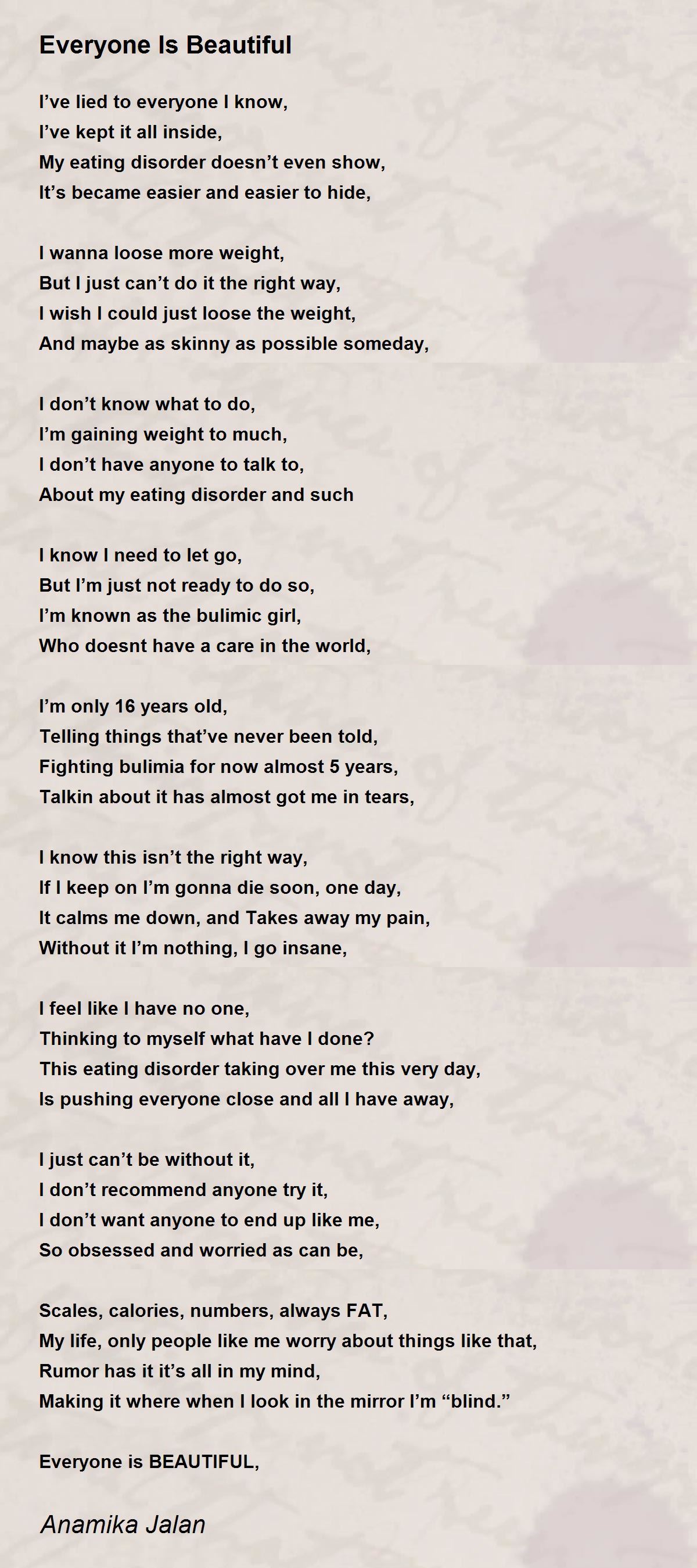 You Are Amazing And Beautiful Poem