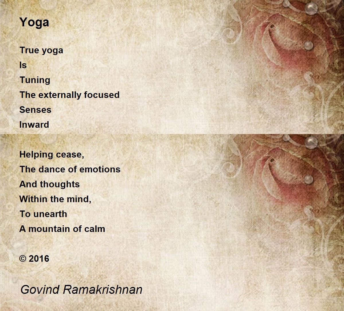 Yoga Poems Quotes