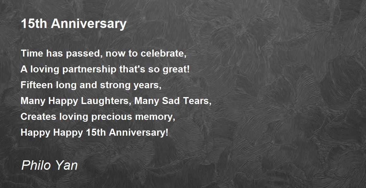 15th Marriage Anniversary Quotes