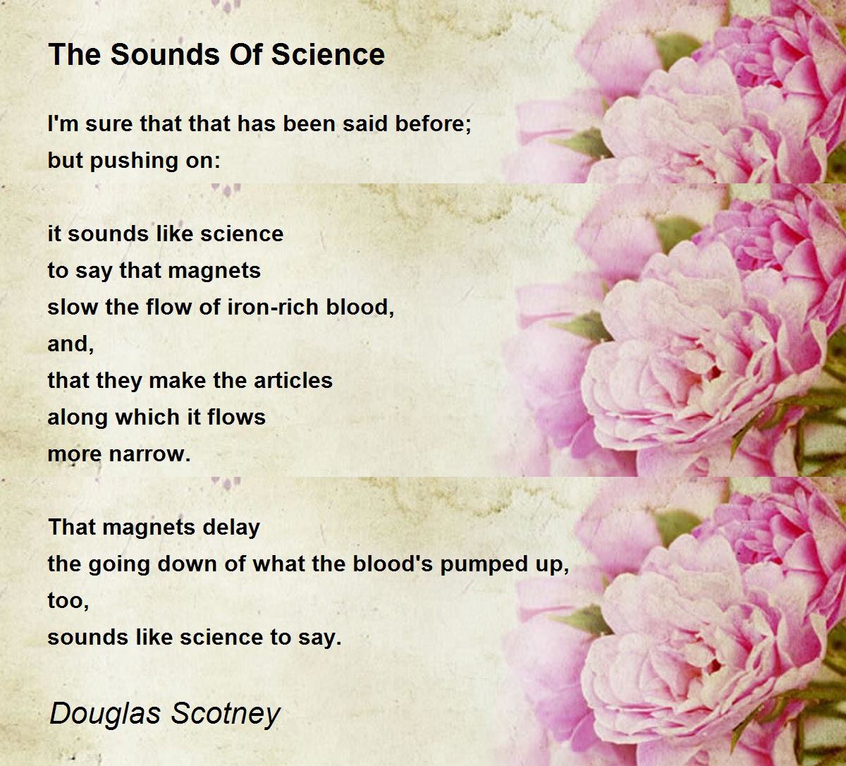 The Sounds Of Science - The Sounds Of Science Poem by Douglas Scotney