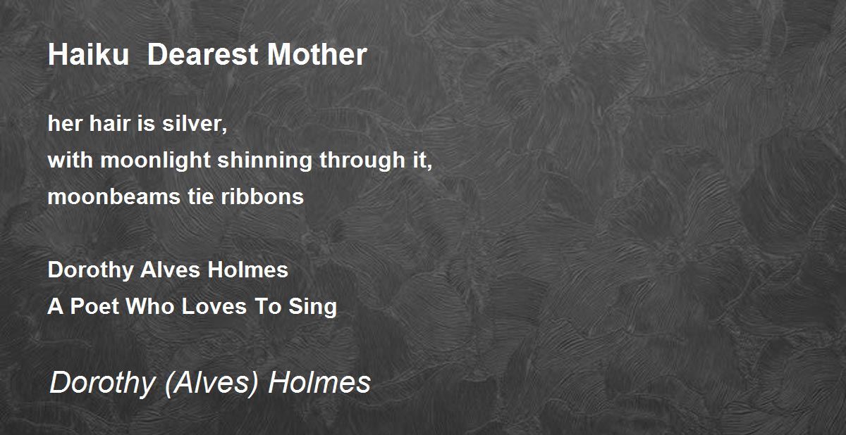 Mom Haiku Poems