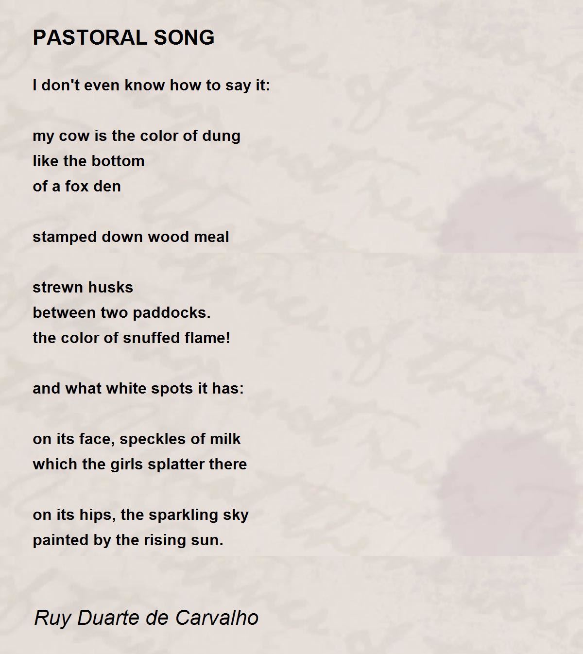 Pastoral Poetry Quotes