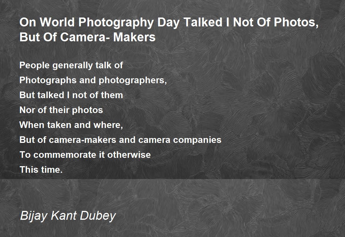 What Has The Camera Captured In The Poem A Photograph? - emsekflol.com