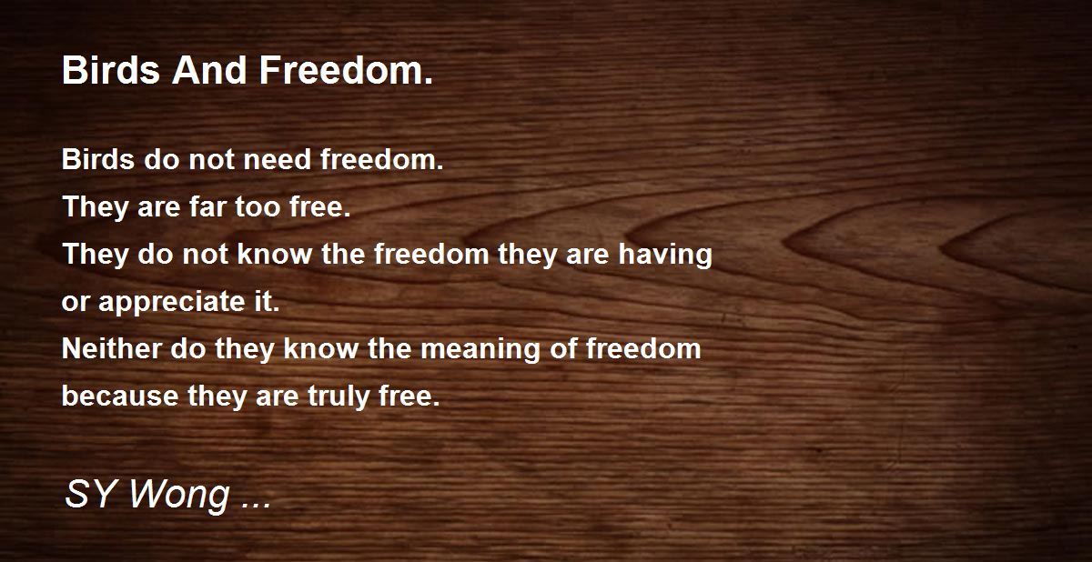Freedom Quotes About Birds