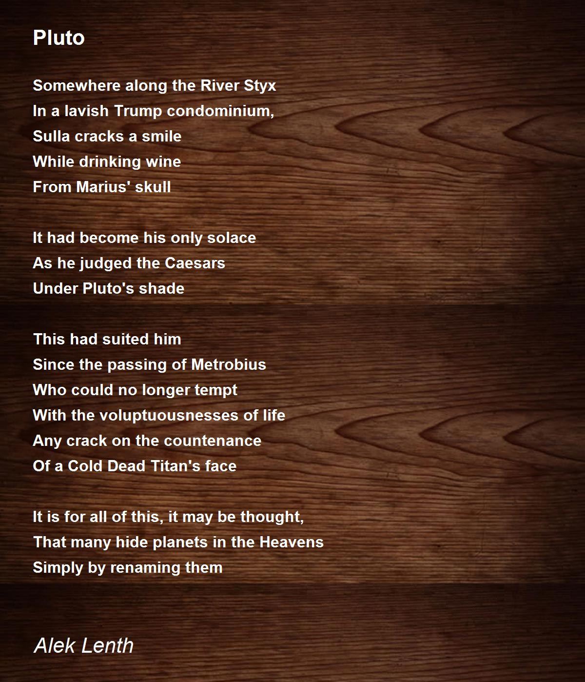 Pluto Character Quotes