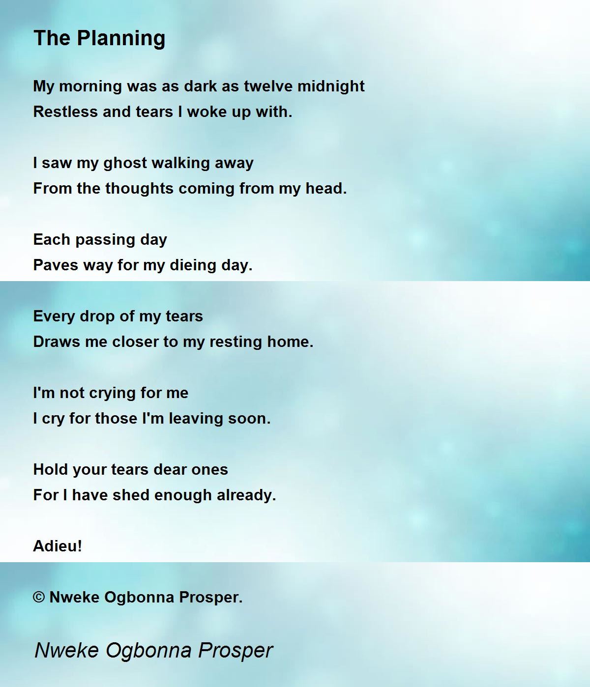 Planners Poem Pdf at Heather Richards blog