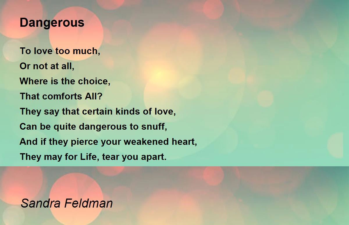 Dangerous Poem Quotes