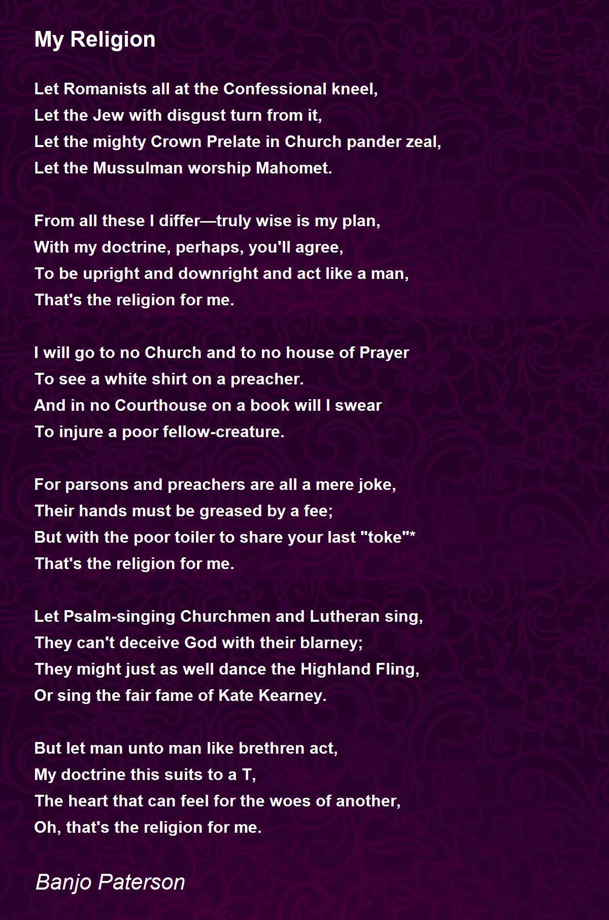 Spiritual Religion Poems