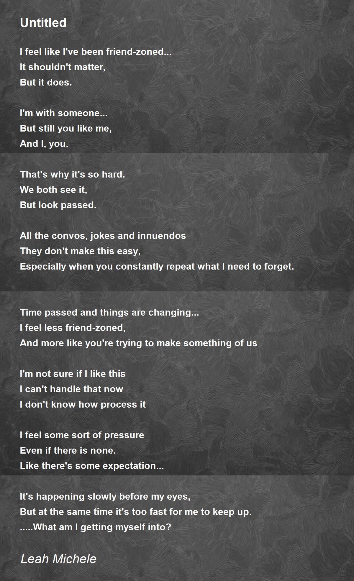 Untitled Poem by Leah Michele - Poem Hunter