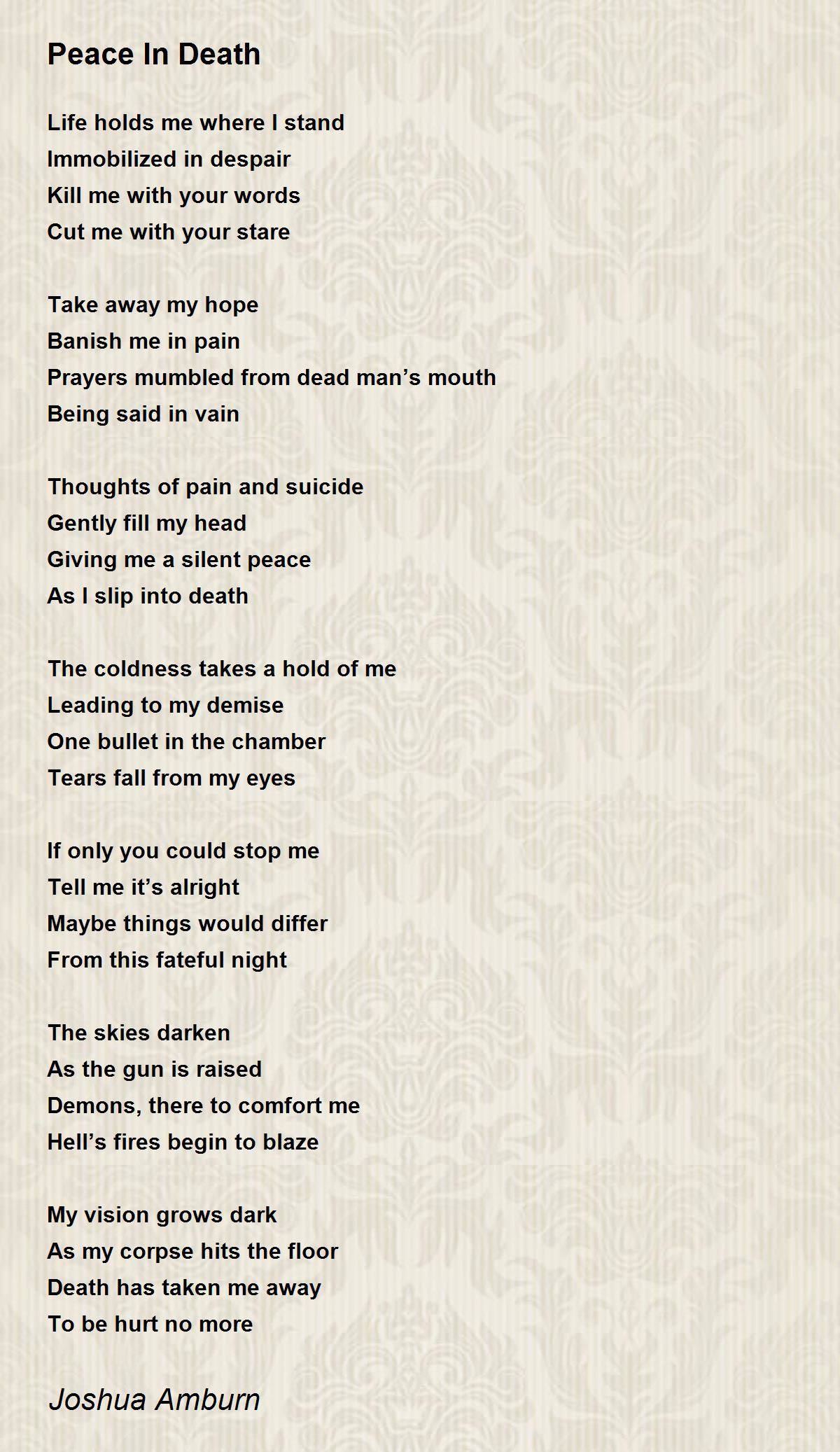 Peace From Death Quotes