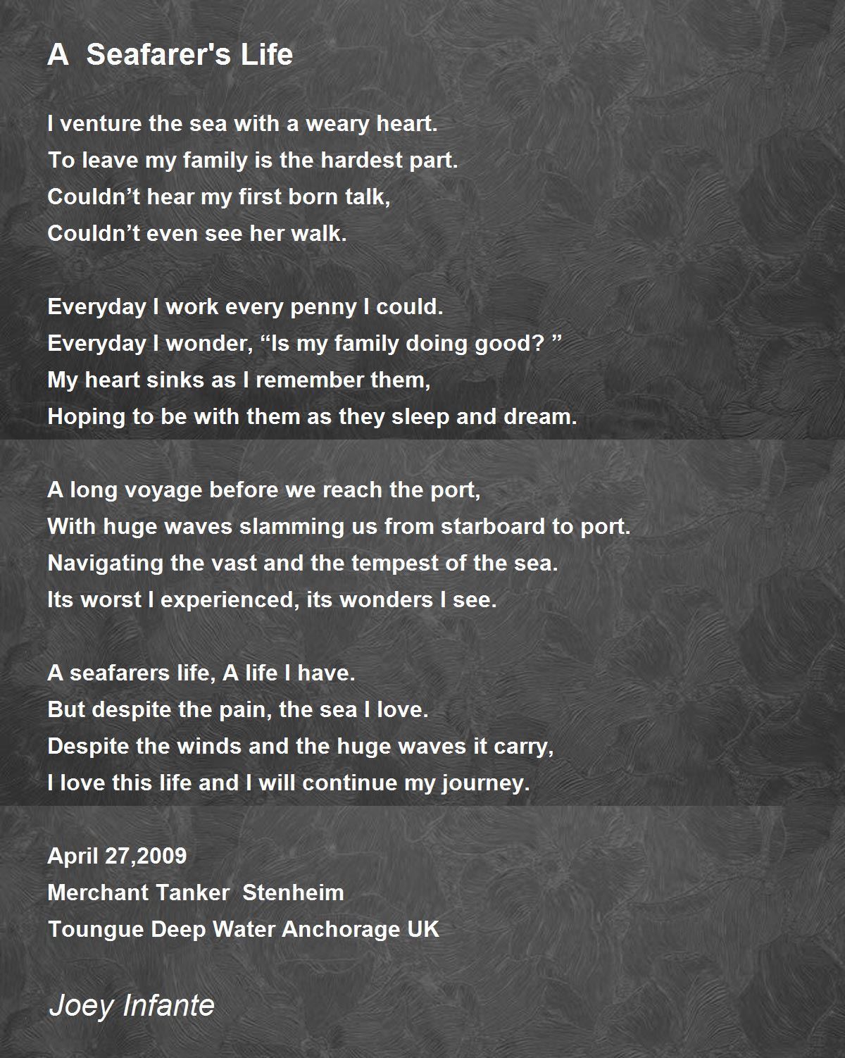 Seafarer Poem Quotes