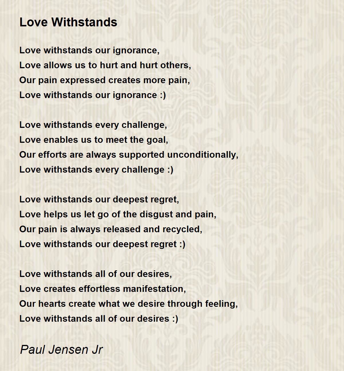 Love Withstands All Quotes