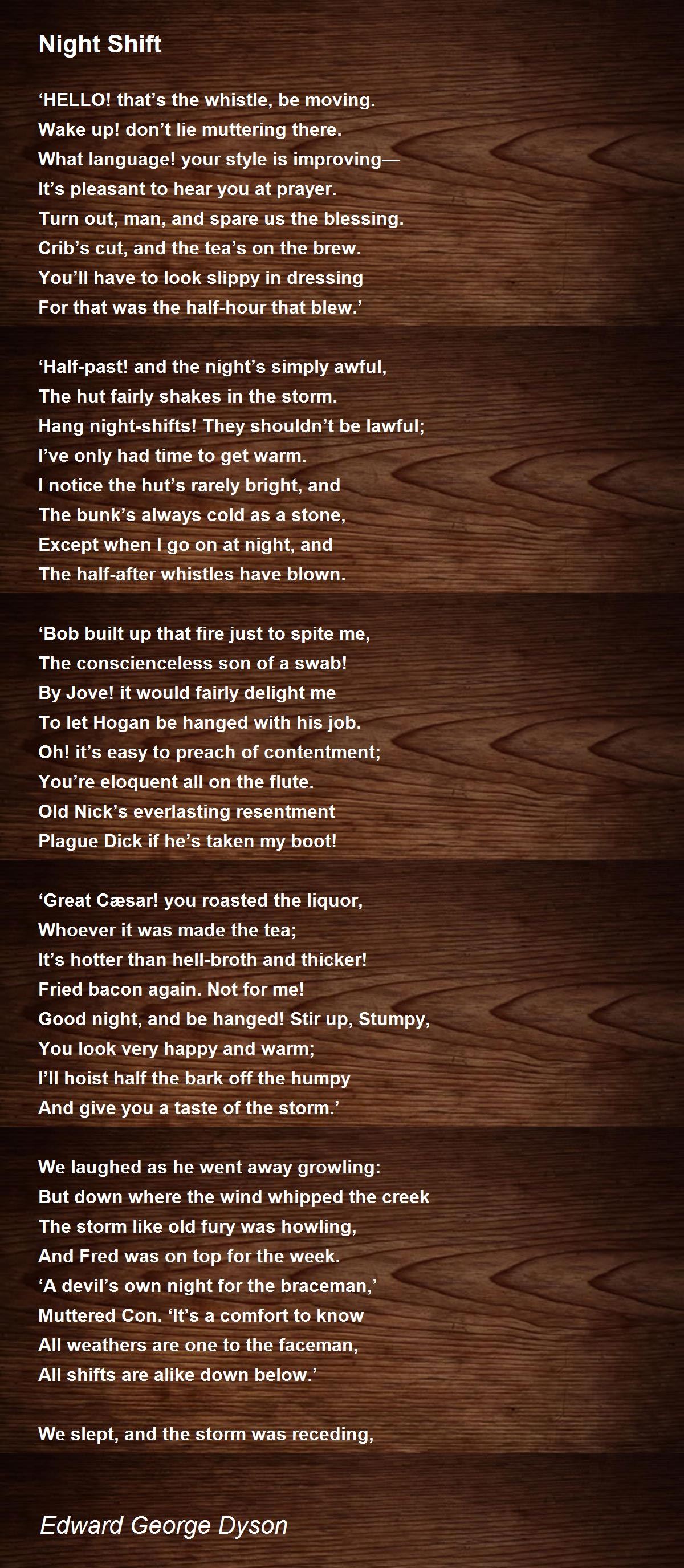 What Does Shifts Mean In Poems at Gemma Adcock blog