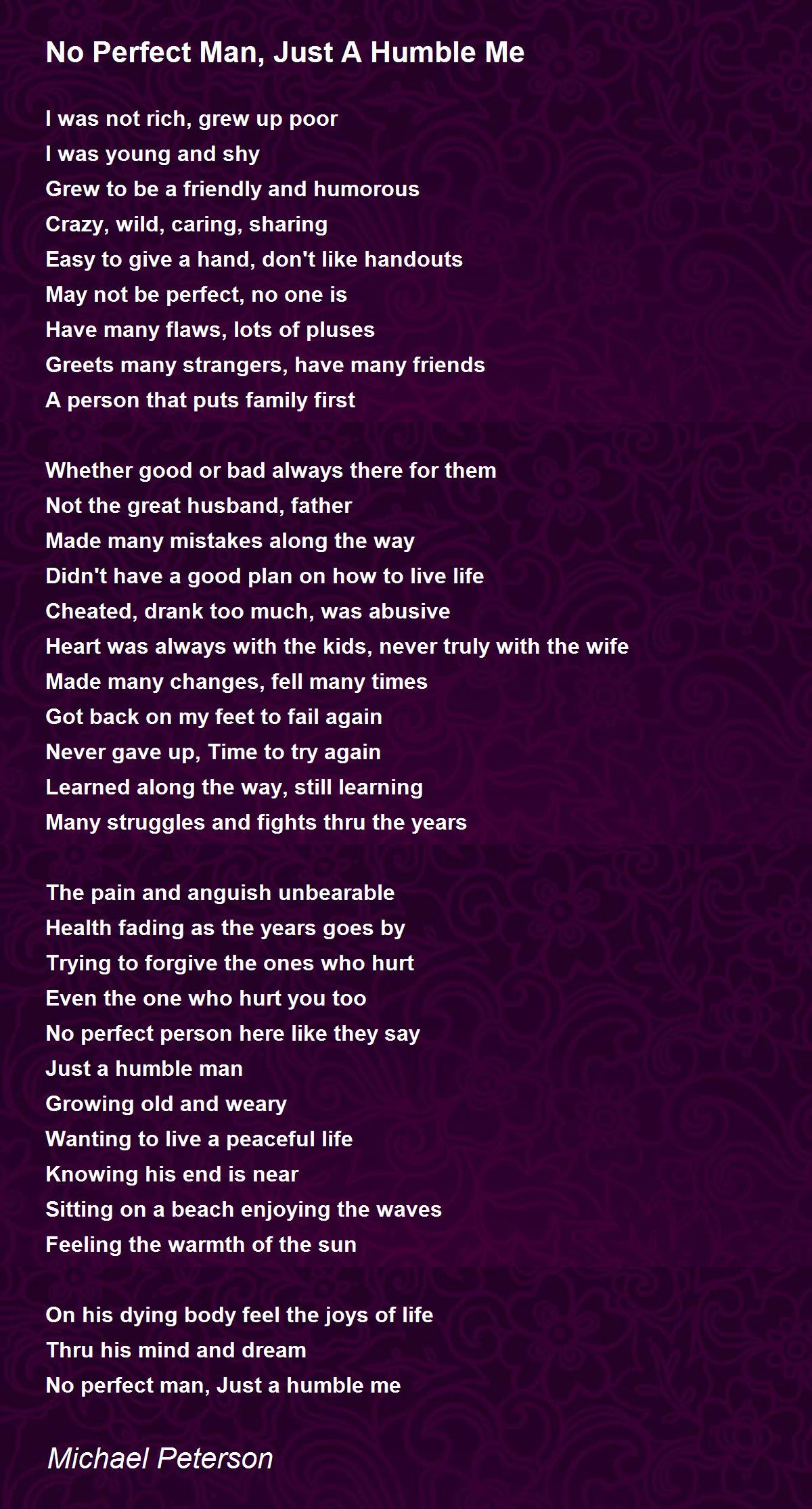 You Are Perfect To Me Poem