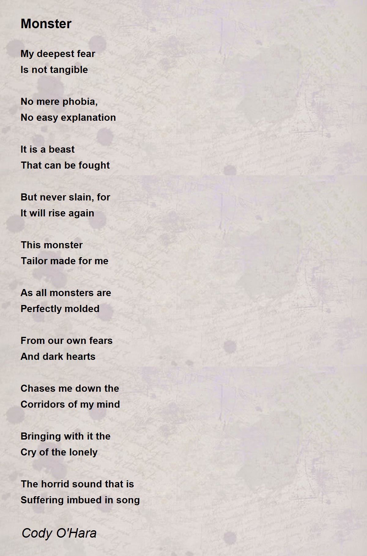 Friendly Monster Haiku Poems